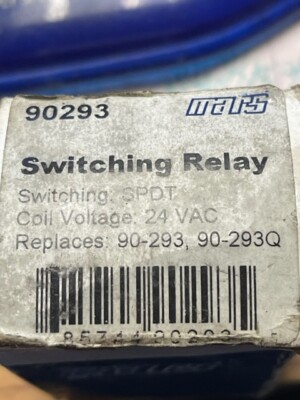 Mars 90293 Switching Relay 24VAC Coil Replaces Essex 90-293 / 90-293Q ...