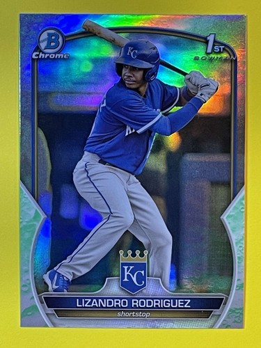 Lizandro Rodriguez 2023 Bowman Chrome Prospects Lunar Glow Refractors ...