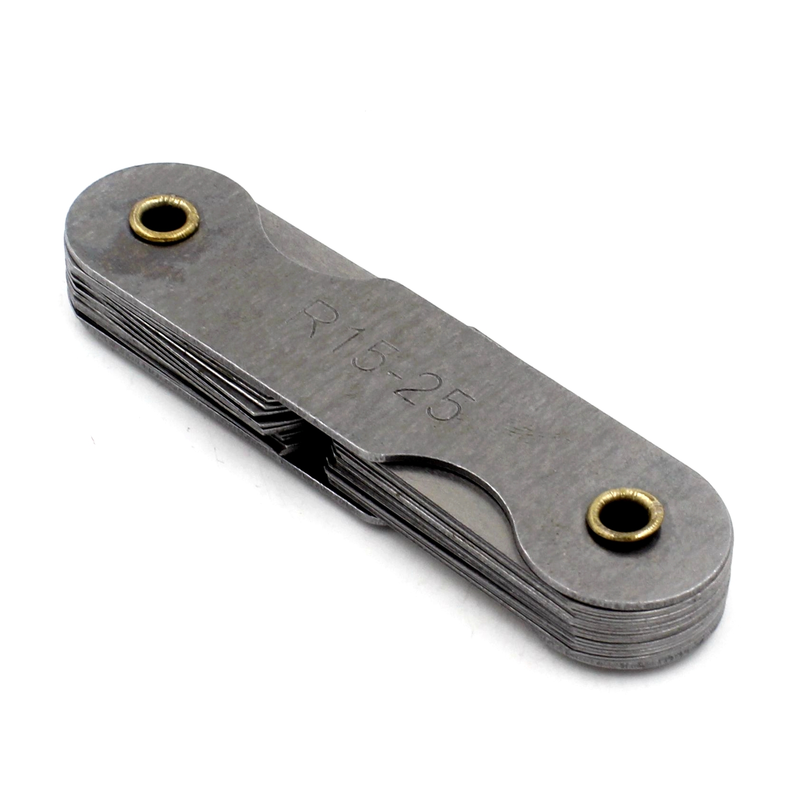 Radius gage Gauge Fillet set R15-25mm Concave Convex arc end internal ...