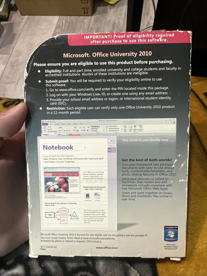 Microsoft Office University Software 2010 (1D2) 885370357806 | eBay