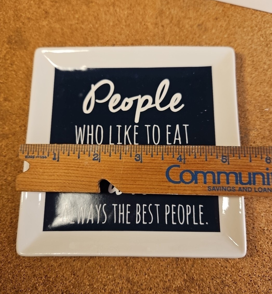 Modern Expressions Plate Set of 3 Good Food Good Life Porcelain 5 1/2 ...