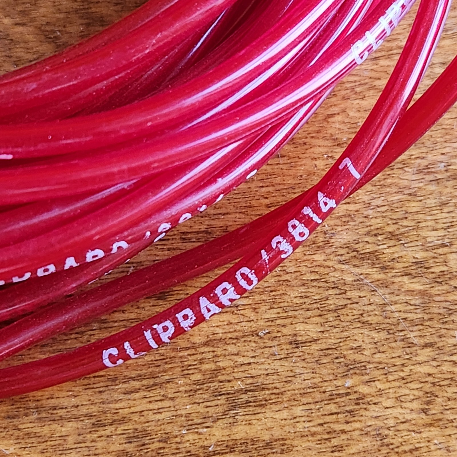 CLIPPARD 3814-7 Red Polyurethane Tubing Hose 1/8" OD /16" ID Feet for ...