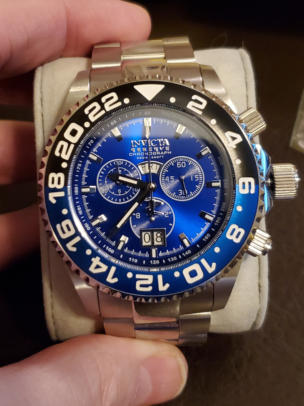 Invicta Reserve Pro Diver Men's Black and Blue Watch - 29556 for sale ...