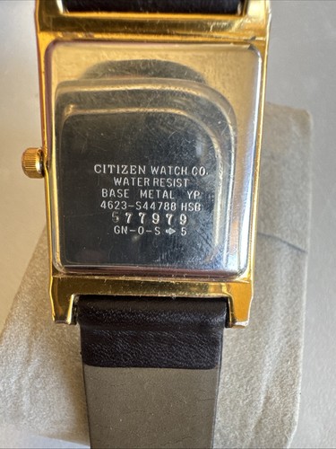 Vintage Citizen Elegance 4623-S44788 HSB Quartz GN-0-S 5 Men's Watch ...