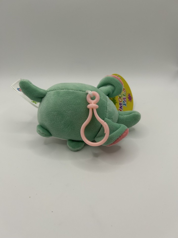 Smoochy Pals Elephant Backpack Clip Keychain Small Stuffed Animal Soft ...