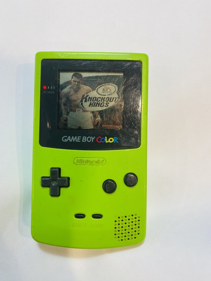 Lime Green Nintendo Gameboy Color And 7 Games - READ DISCRIPTION ! | eBay