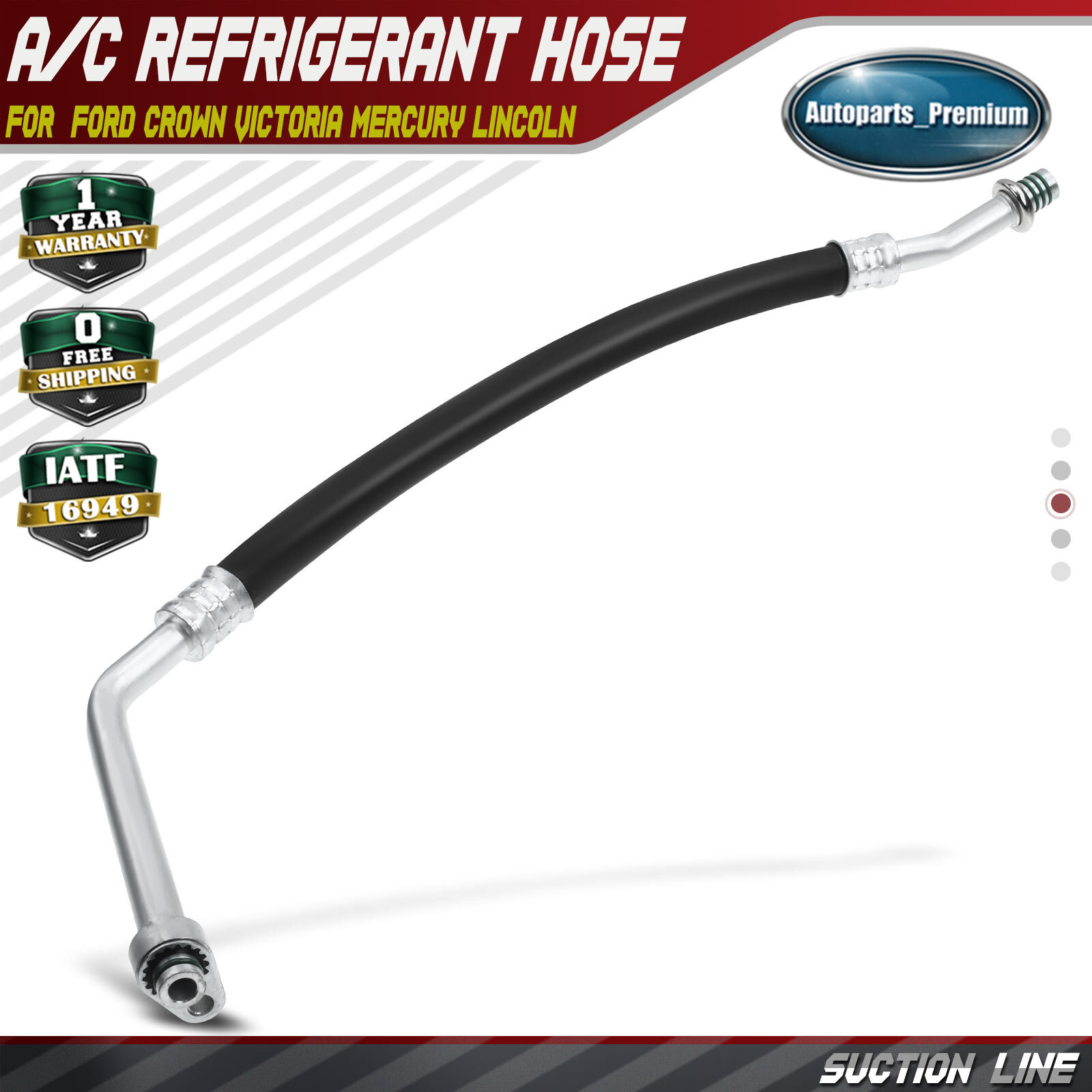 A/C Suction Line Hose for Ford Crown Victoria Lincoln Town Car 2006 ...