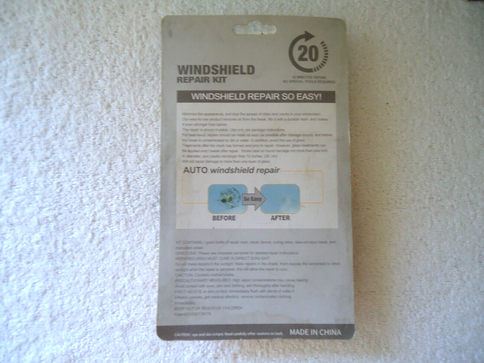 " Open Pack " Do It Yourself Windshield Repair Kit " Great Item " | eBay