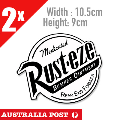 Rust-eze Bumper Ointment Disney Cars Logo , Disney Cars Stickers | eBay ...
