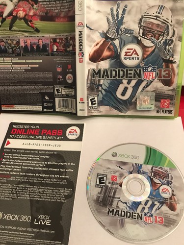 Madden NFL 13 (Microsoft Xbox 360, 2012) 14633197327 | eBay