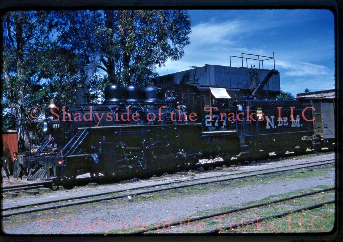 Ferrocarriles Nacionales de Mexico NdeM Steam Loco #277 Orig Slide ...