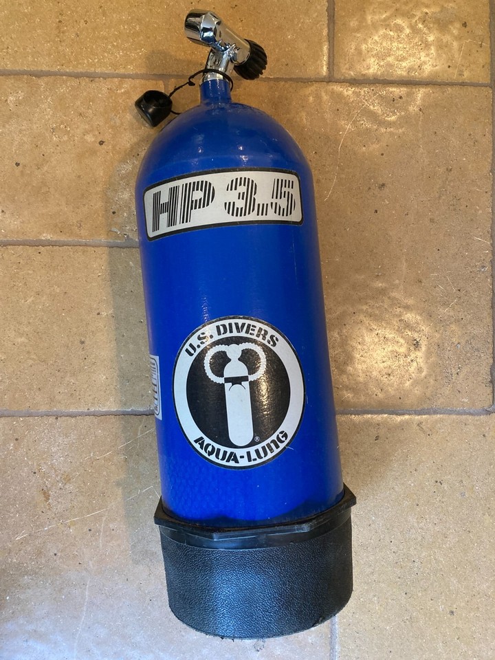 US Divers Aqua Lung HP3.5 Steel Scuba tank. 80cf, 3500PSI. Used. Good ...