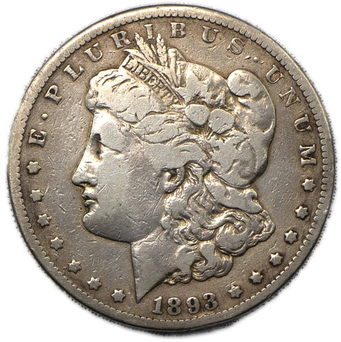 1893 CC Morgan Silver Dollar $1 Fine FN F+ Cleaned Carson City | eBay