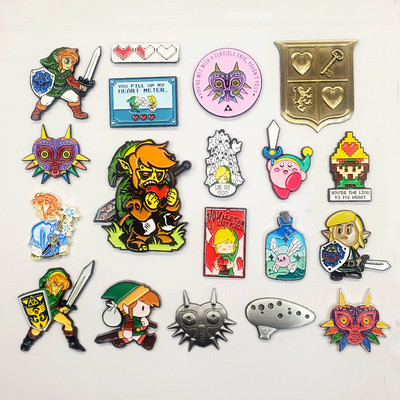 Zelda enamel pins The Legend of Zelda metal pins brooch badges Retro ...