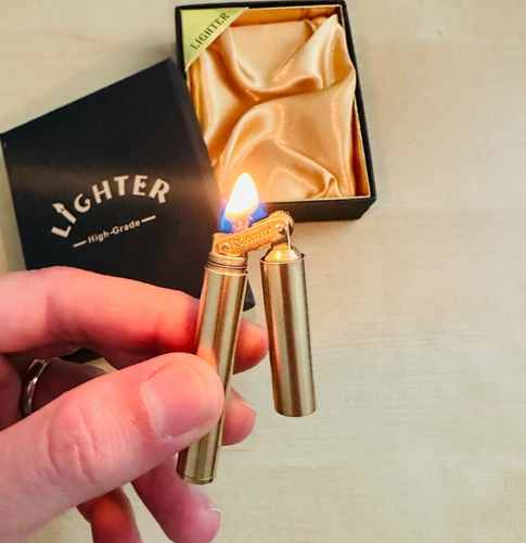Windproof Brass Kerosene Lighter - Vintage Brass Stick Lighter for ...