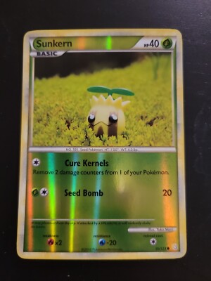 Pokemon Card 2010 HeartGold SoulSilver - Sunkern 85/123 Reverse Holo | eBay