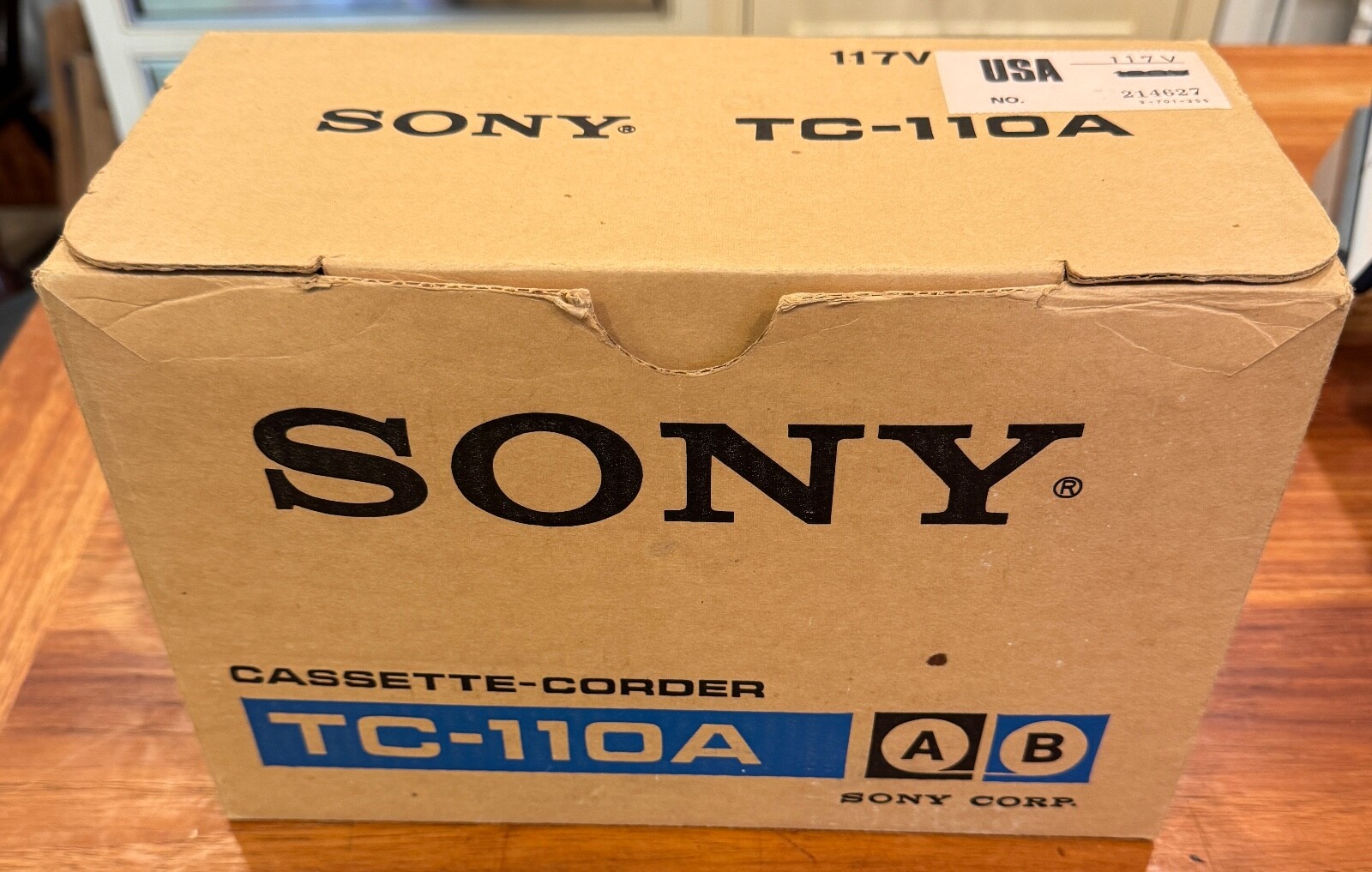 Vintage Sony TC-110A Cassette Recorder Player & Microphones & Box ...