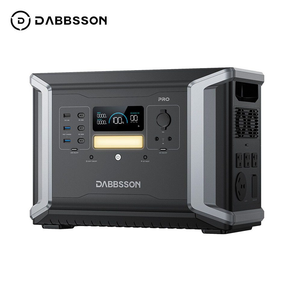 Dabbsson 2400W Portable Power Station 2150Wh Solar Generator w/210W ...