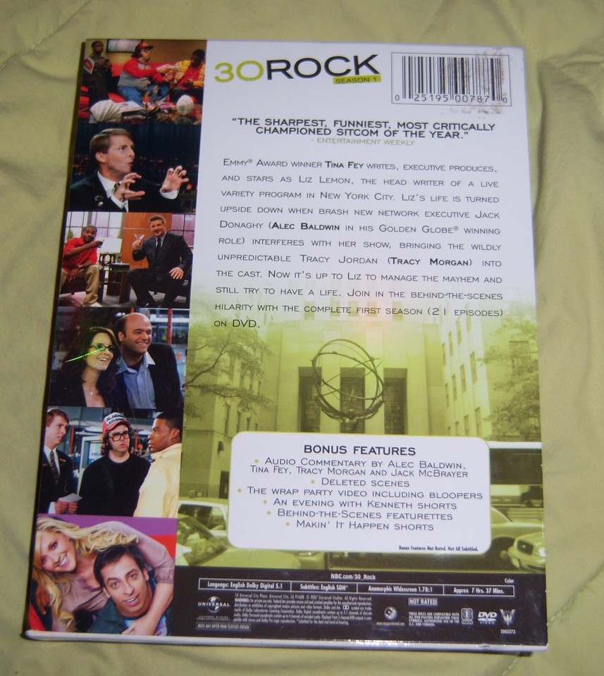 30 Rock Complete Season One DVD with Bonus Features | eBay