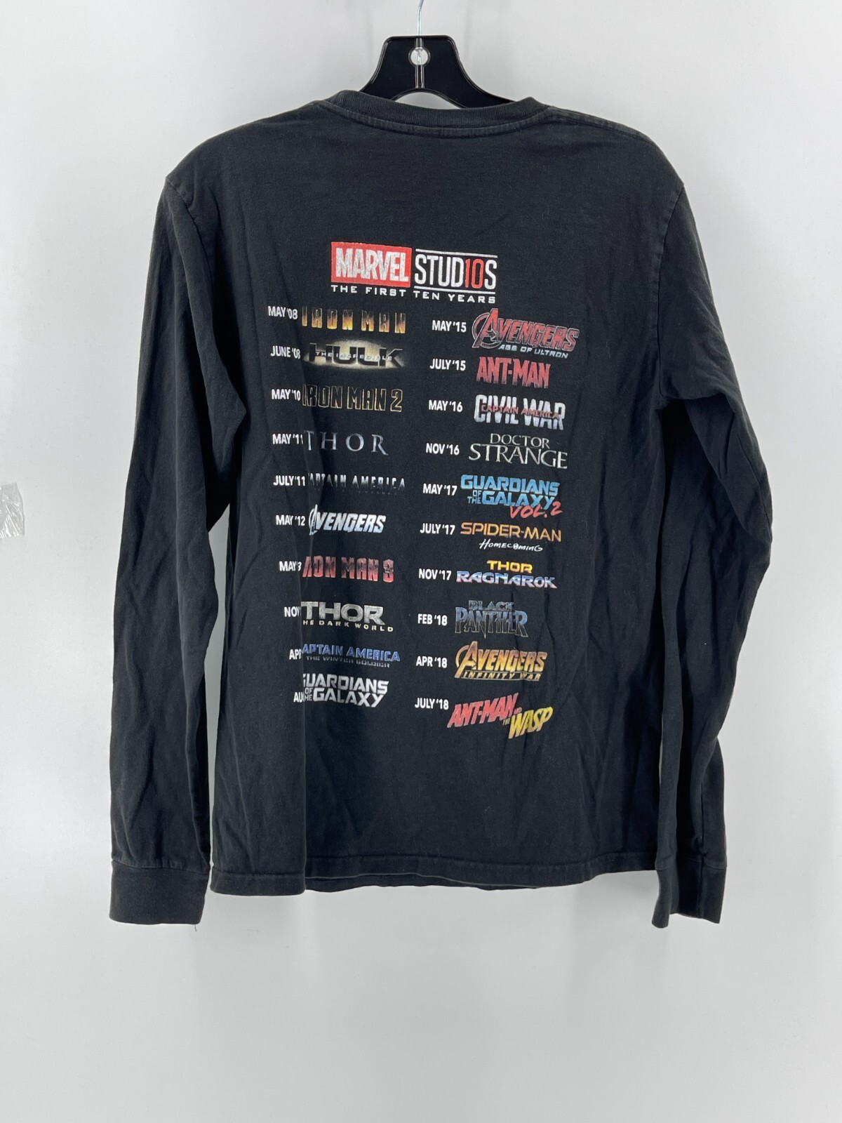 Marvel Studios Comics Men's 2 Sided Graphic Long Slee… - Gem