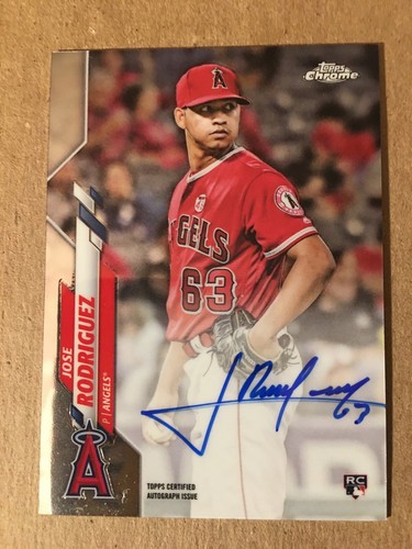 2020 Topps CHROME ROOKIE Autograph - NY METS’ RHP JOSE RODRIGUEZ H23 | eBay