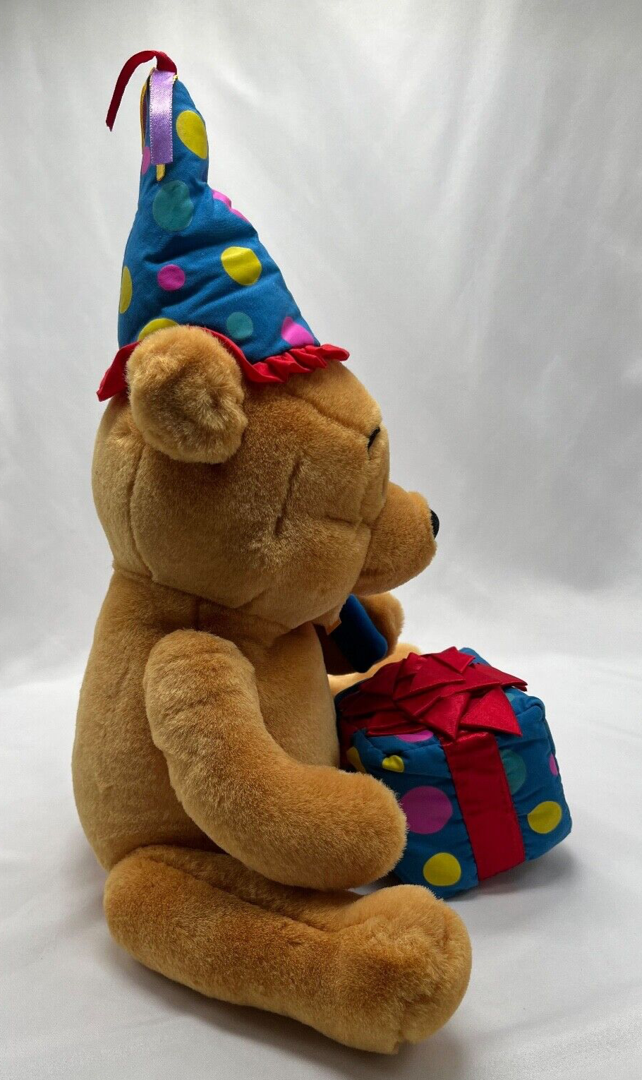 Disney Birthday Party Pooh Bear Stuffy w/Hat, Noise Maker, Wrapped Gift ...