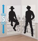 WESTERN COWBOYS Scene Setter wild west party Wall Backdrop silhouettes ...