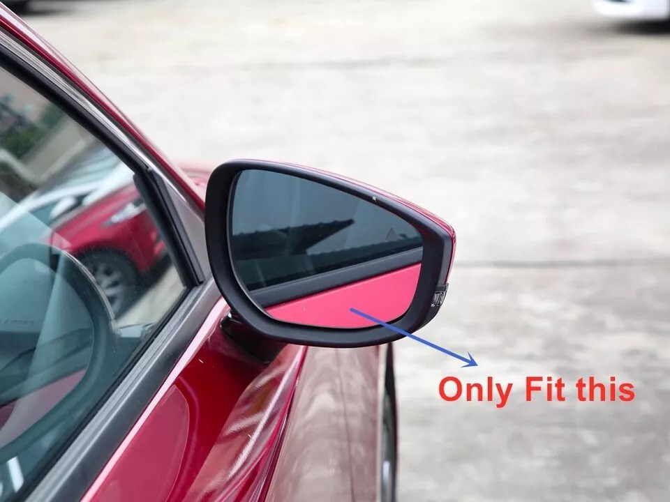 Right Passenger Side Door Heated Mirror Glass With BSM Mark For Mazda 3 ...