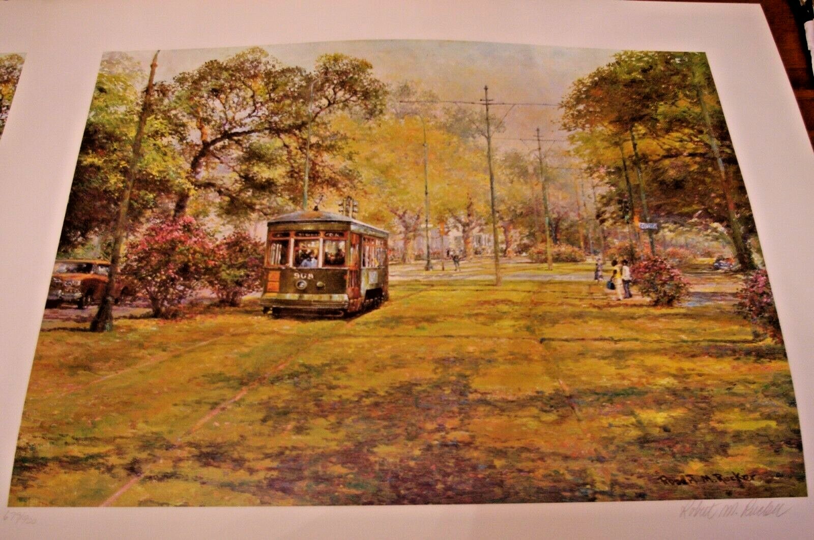 RARE Robert Rucker "St Charles Street Car" 2nd one done Signed ...