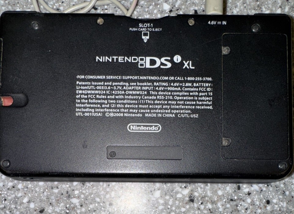 Nintendo DSi XL Console Red Mario working Broken Hinge | eBay