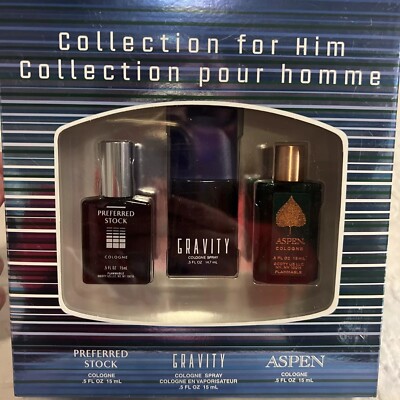 Coty for Men Preferred Stock Gravity Aspen Cologne Set 3 Piece Set ...