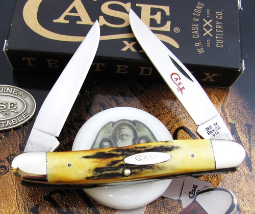 Case XX Stag Red Letter Muskrat Knife Original 1978 Spectacular Stag ...