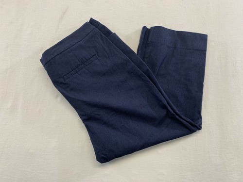 Mario Serrani Women's Cropped Khaki Pants Size 10 Blue Stretch Mid Rise ...