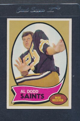 1970 Topps #123 Al Dodd Saints EX/MT *7869 | eBay