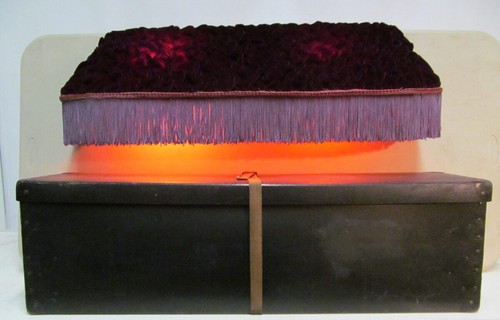 Vintage Funeral Casket Lamp Shade Coffin Light Deceased Illuminate ...