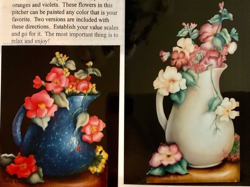 PITCHER ‘N’ BLOSSOMS Decorative Painting Pattern Packet CHERI ROL | eBay