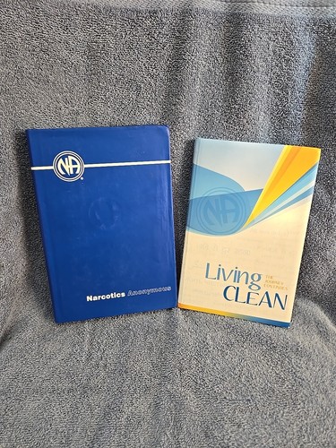 2 Narcotics Books Living Clean & Narcotics Anonymous Hardback | eBay