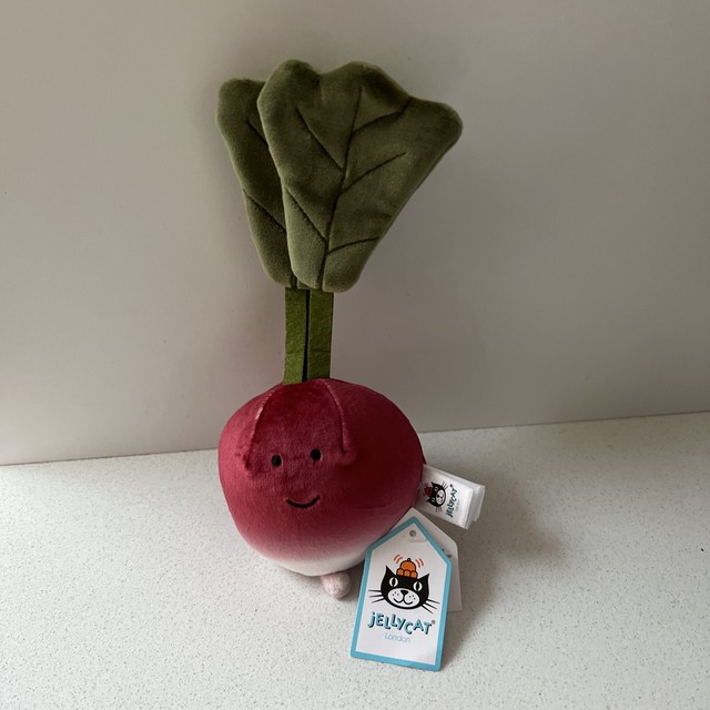 Jellycat I Am Vivacious Radish Raddish Fruit Vegetables Soft Plush Toy ...