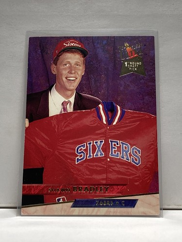 1993-94 FLEER ULTRA 1ST ROUND DRAFT PICK SHAWN BRADLEY RC PHILADELPHIA ...