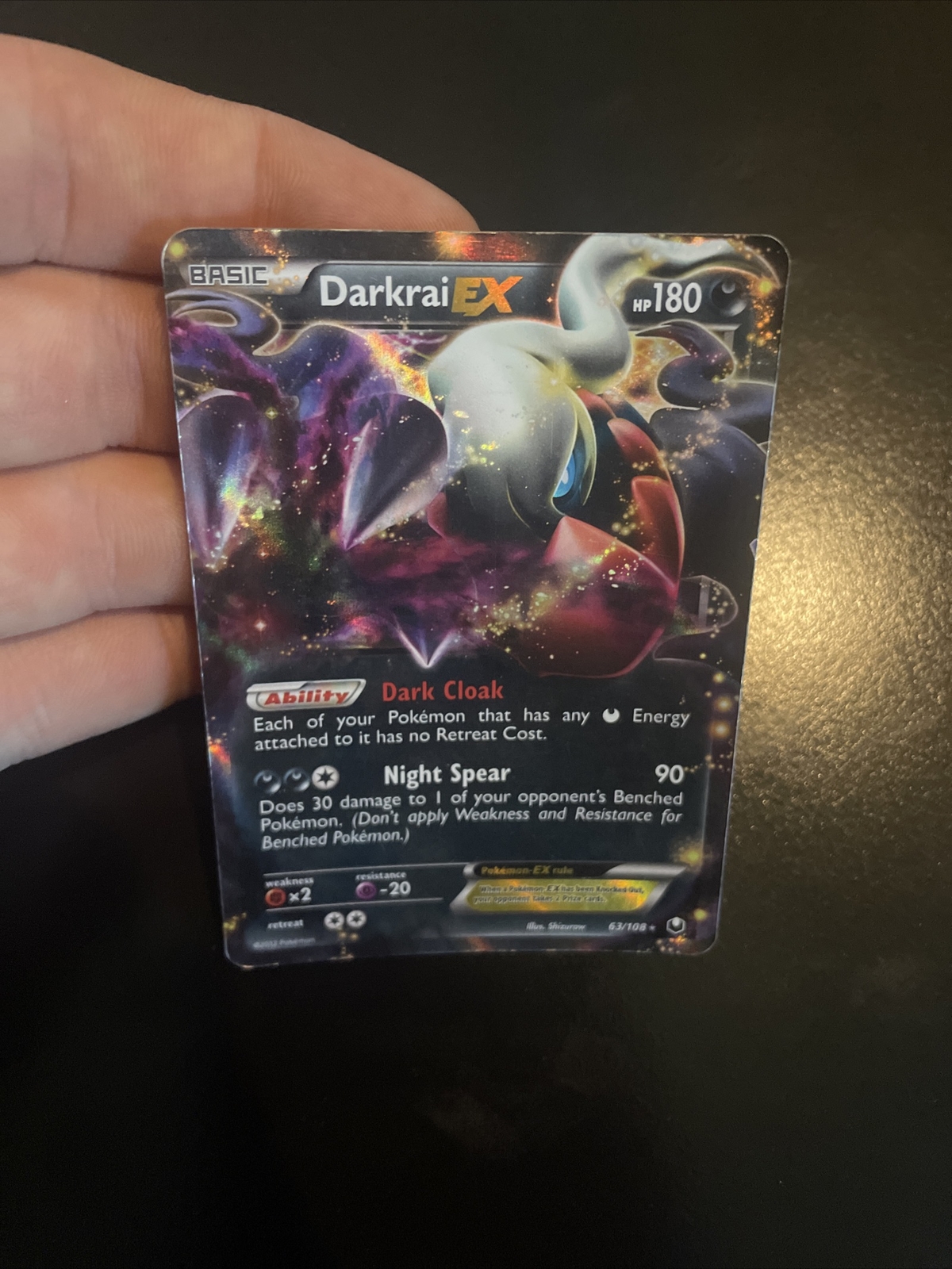 DARKRAI EX 63/108 B&W Dark Explorers Ultra Rare Holo Pokemon Card | eBay
