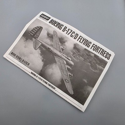 Academy 1/72 Boeing B-17C/D Instruction Booklet Only | eBay