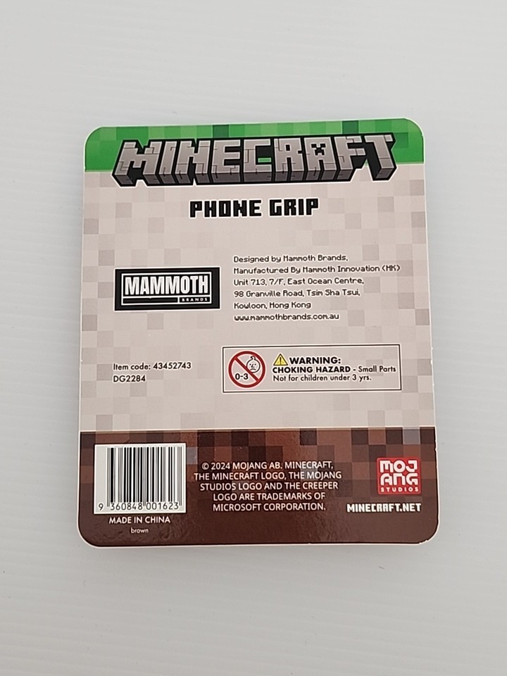 Minecraft Phone Grip Steve BNIP | eBay Australia