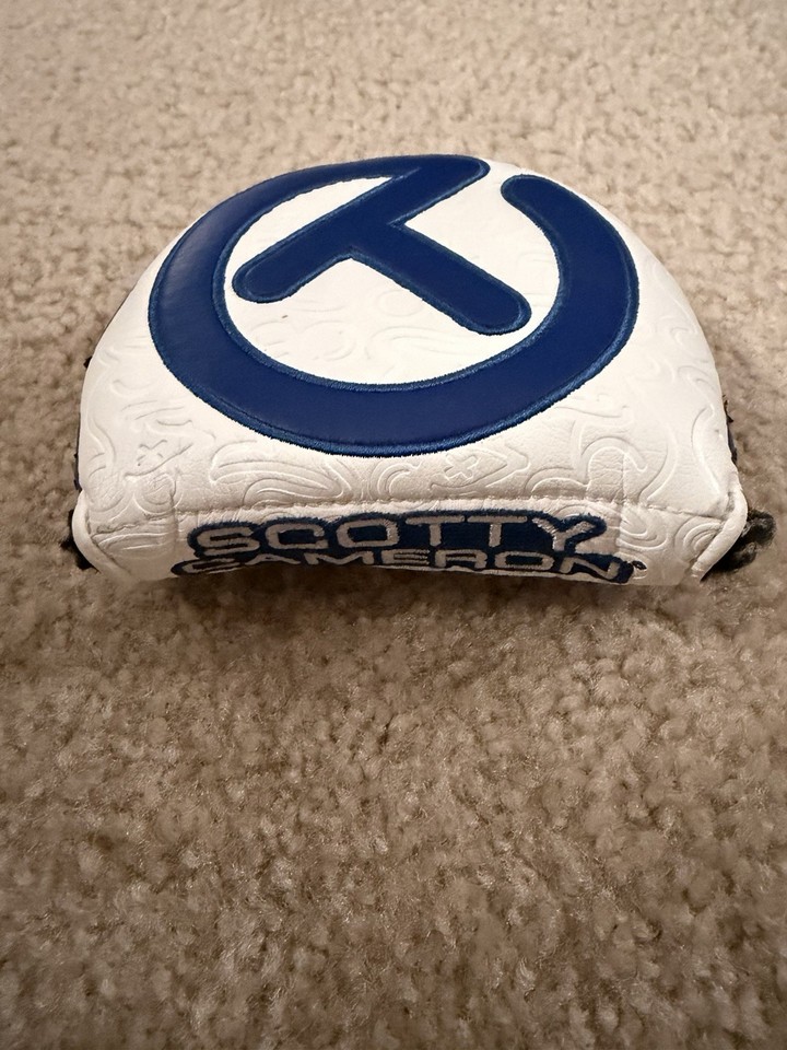 White Blue Scotty Cameron Circle T Mallet Tour Rat Headcover Titleist ...
