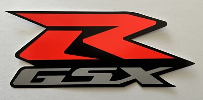 Vintage Sticker Suzuki GSXR Red Chrome Vinyl Large Set Of 2 | eBay