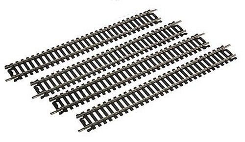 Life-Like 9'' Straight Track (4) Code 100 Nickel Silver - Model Train ...