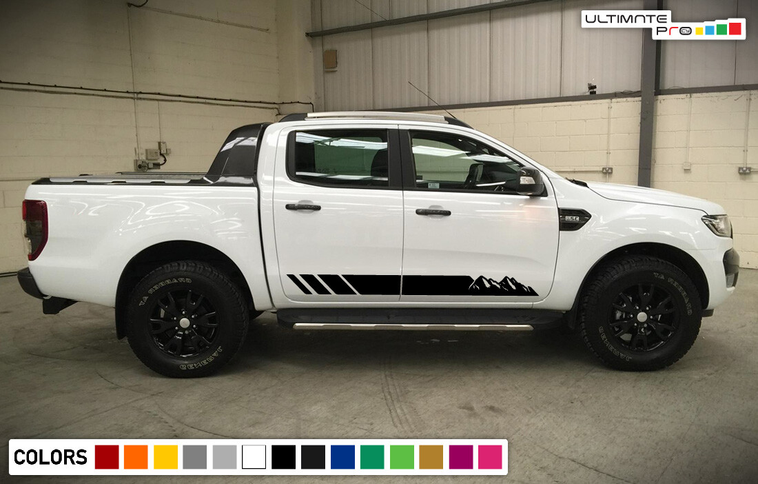 Mountain decal for Ford RANGER Sticker Lariat XL XLT 4X4 Stripes design ...