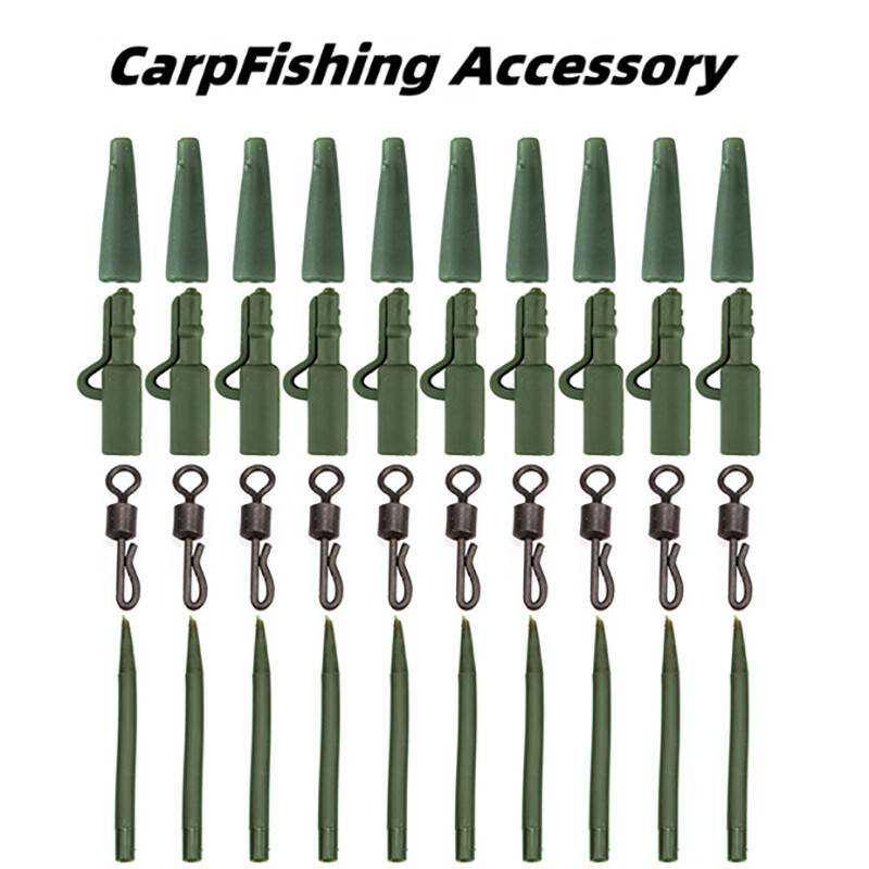 Carp Line Fishing Gear Accessories 40 Piece Set, Gun Sleeve, Swivel ...