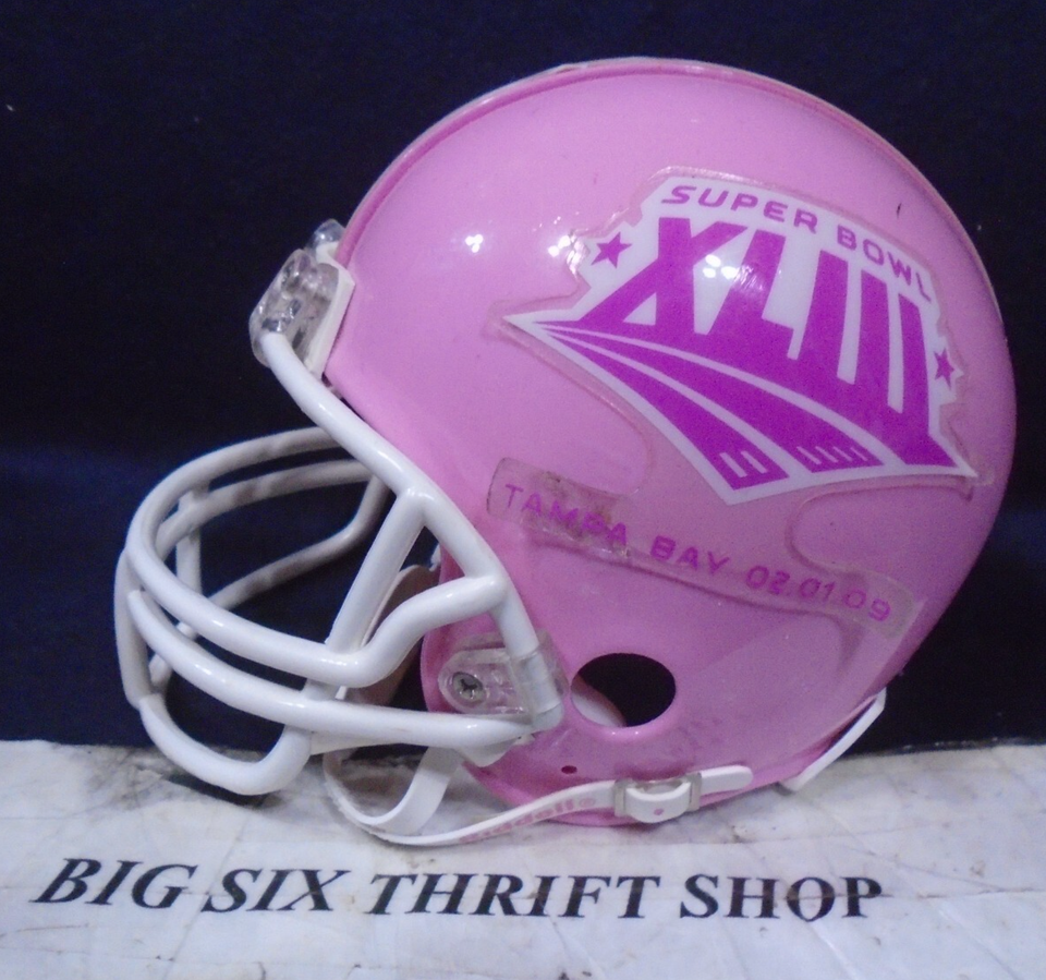 Riddell Breast Cancer Awareness Pink Super Bowl SB XLIII 2009 Mini ...