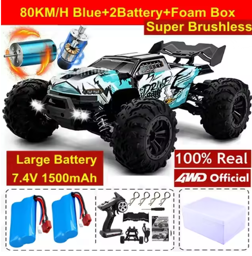 80kmh Remote control car 4WD official High quality SUPER brushless, 2 ...