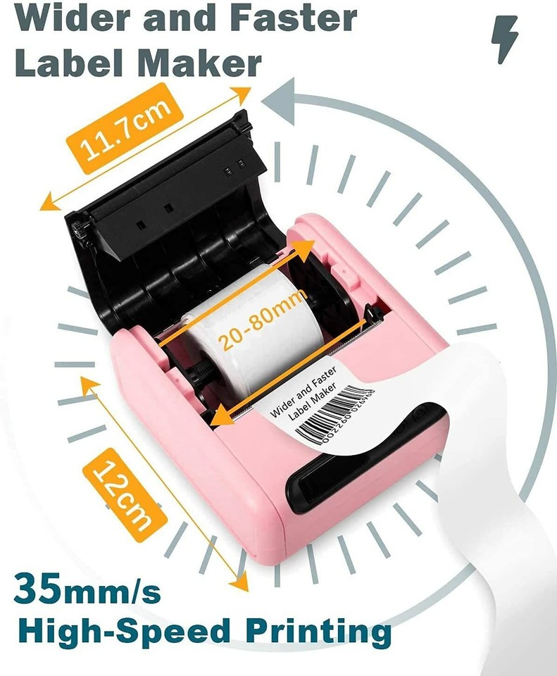 Phomemo M200 Mini Thermal Label Maker Bluetooth Wireless Inkless ...